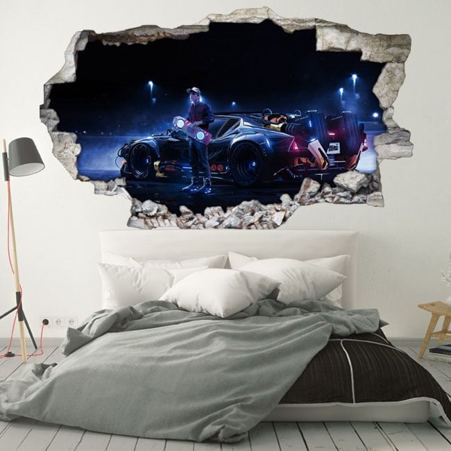 🥇 Vinyles et autocollants 3d retour vers le futur 🥇