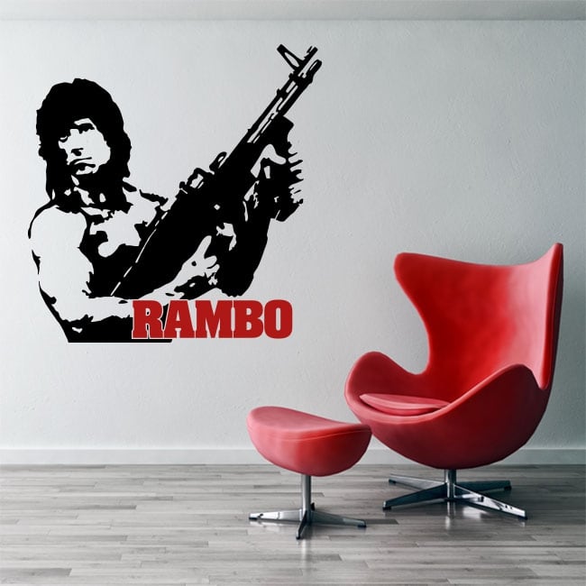 🥇 Vinyles décoratifs sylvester stallone rambo 🥇