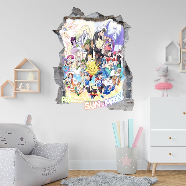 🥇 Autocollant pokémon hole 3d 🥇