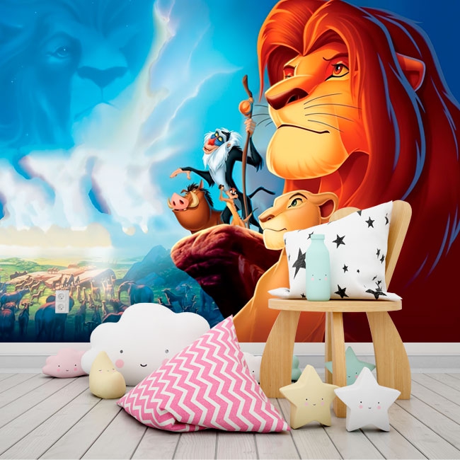 🥇 Carta Da Parati O Fotomurale Che Designa Il Re Leone Pumba Timon 🥇